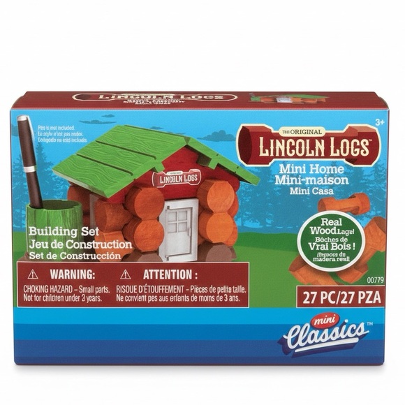 Lincoln Logs | Toys | Lincoln Logs Mini Home Mini Classics Real Wood ...